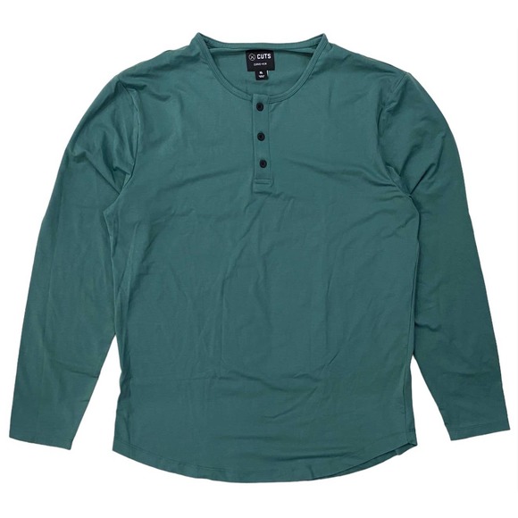 Cuts Clothing | Shirts | Cuts Clothing Mens Curve Hem Henley Long ...